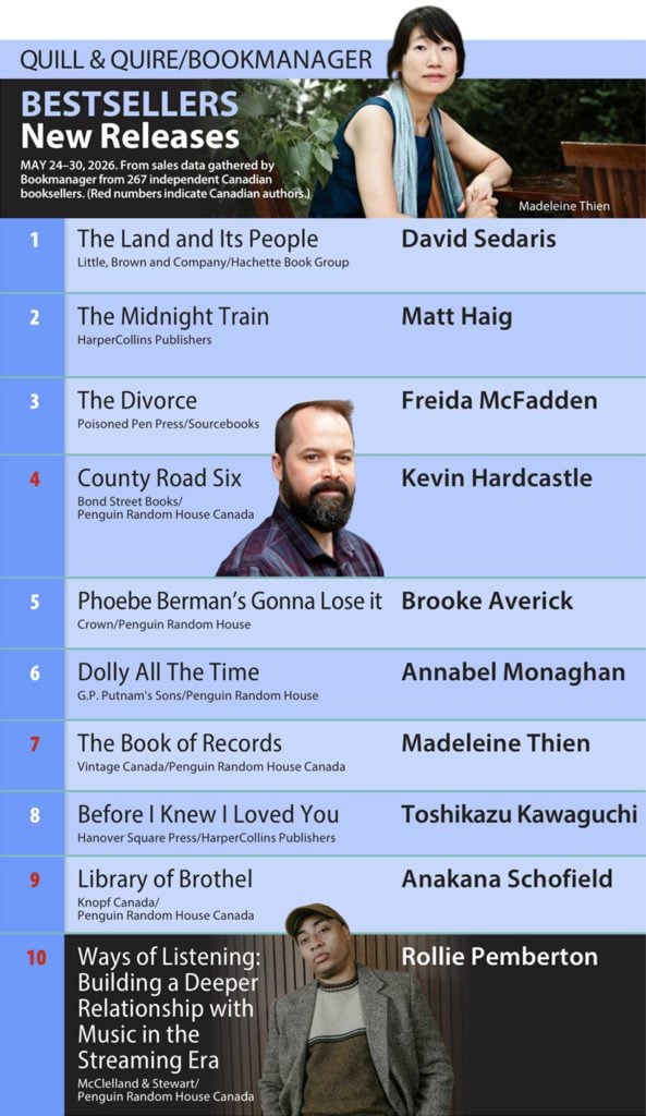 Bestsellers: Top 10 New Releases, May 24–30, 2026 - Quill and Quire